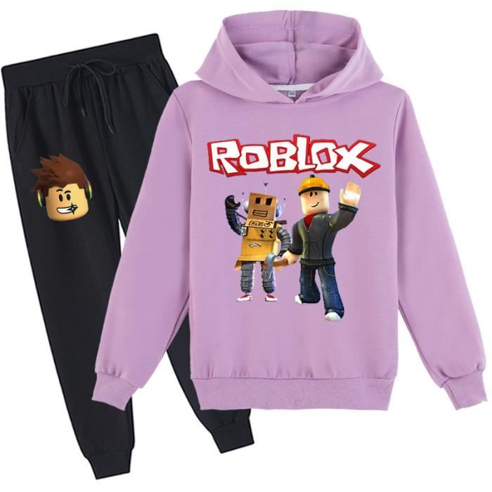Sweat à Capuche Roblox Enfant Sweatshirt et Pantalons Hoodie Automne ...