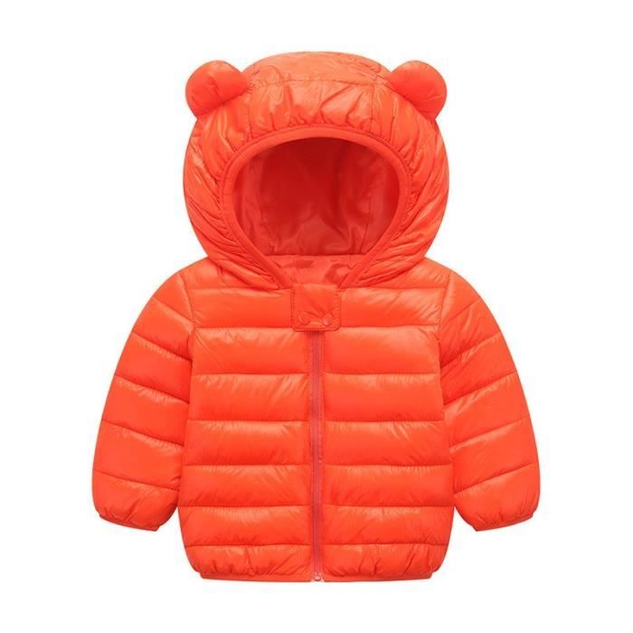 Doudoune enfant à capuche Veste thermique légère 1-8 ans - ECELEN ...