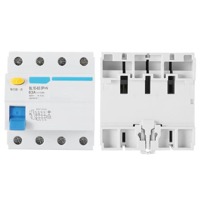 Disjoncteur de courant OMABETA BL1E-63 3p N 63A RCCB 230V 30mA - Cdiscount Bricolage
