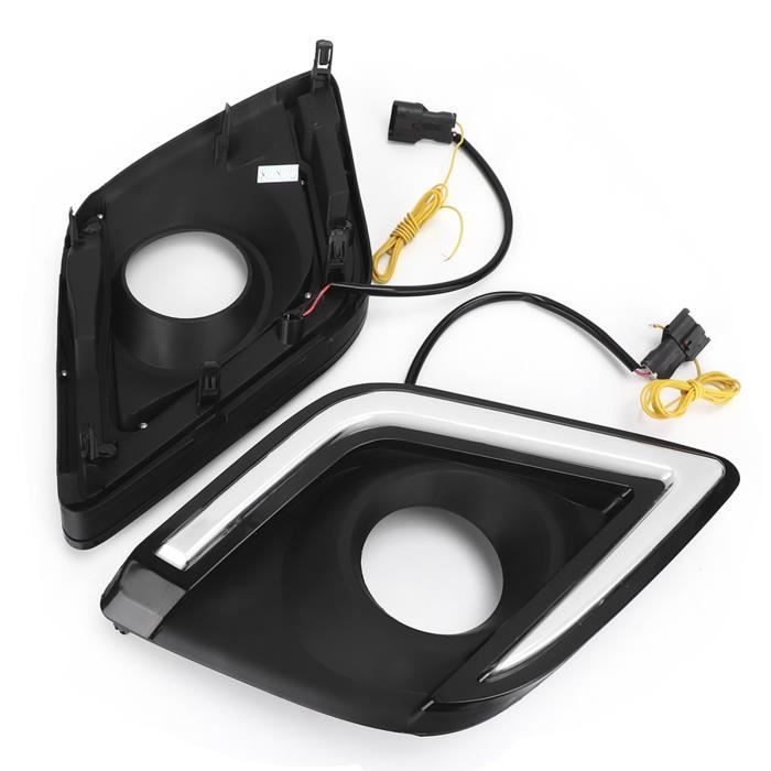 Qiilu Voiture DRL Feu de Circulation Diurne LED DRL Voiture Super ...