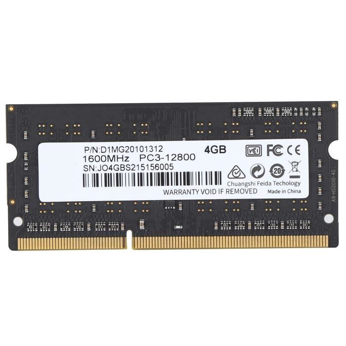 Qiilu 8 Go de RAM DDR3 DDR3 RAM Slim Aluminium Haute Performance SODIMM ...