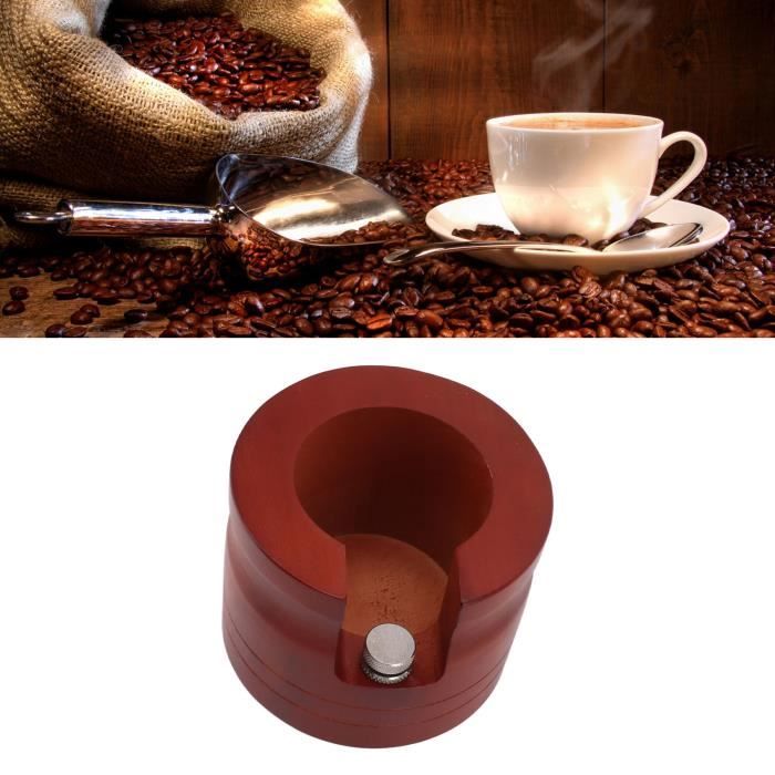 Porte-filtre à café - SONEW - Modèle en bois massif - Couleur rouge ...