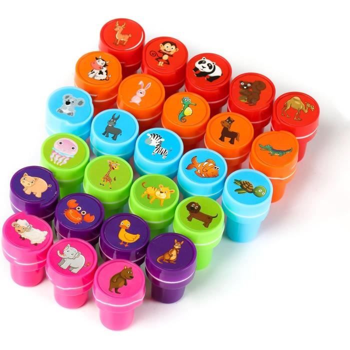 Ote 26 Pièces Animal Stamp Enfants Assortiment Couleur Set Auto Encrage ...