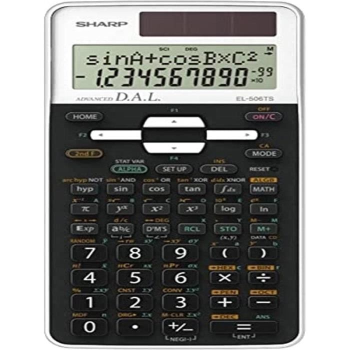 Sharp–Calculatrice scientifique Orange EL 506ts-250 - Cdiscount Beaux-Arts et Loisirs créatifs