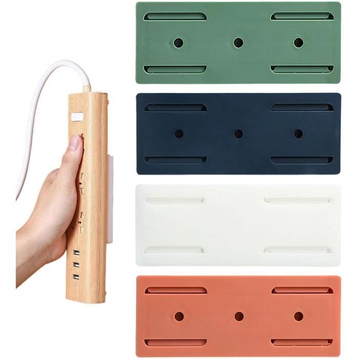 8 Prises Autocollantes - Support Mural Sans Perforation - Fixateur ...