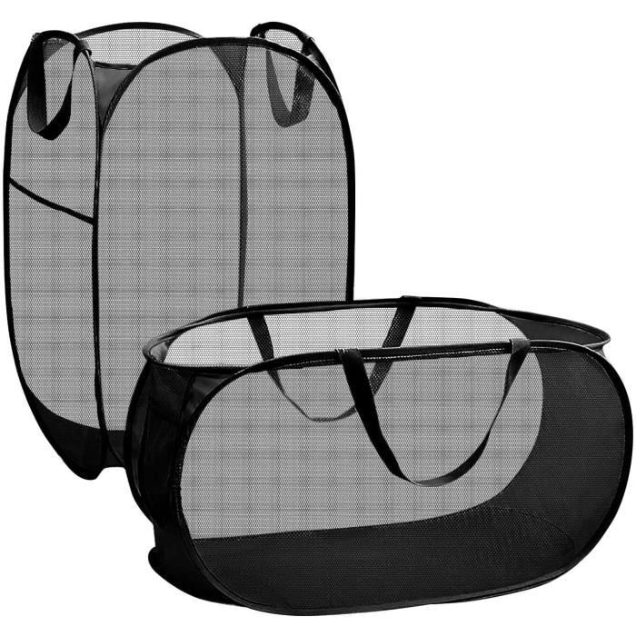 Lot De 2 Paniers À Linge Pliables,Pop Up Laundry Basket Hamper,En ...