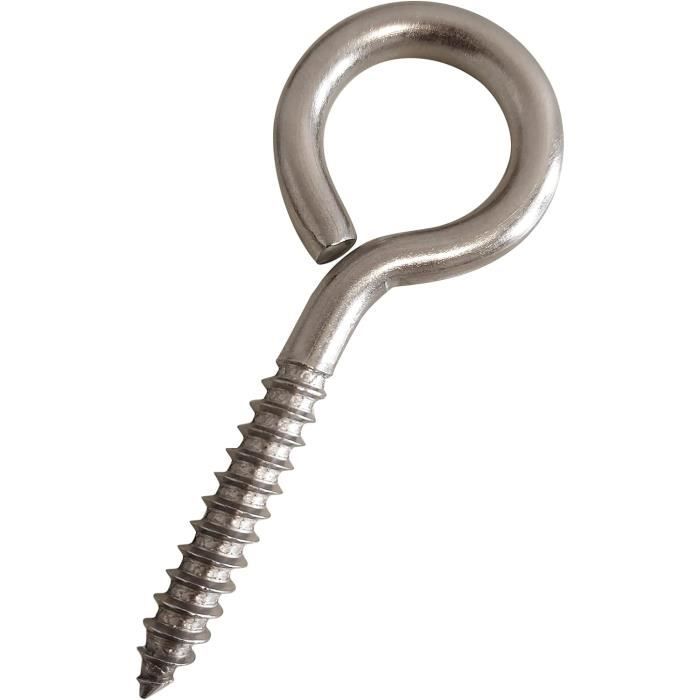 14 Pièces Crochet À Visser, M7.5 Pitons À Visser Crochets De Porte En ...