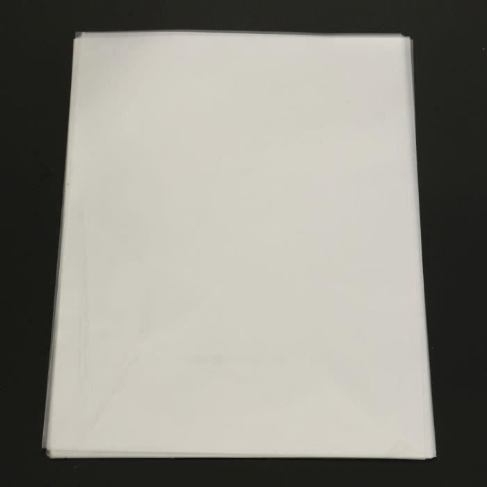 20x feuille transparent a4 adhésif double face bande claire diy craft ...
