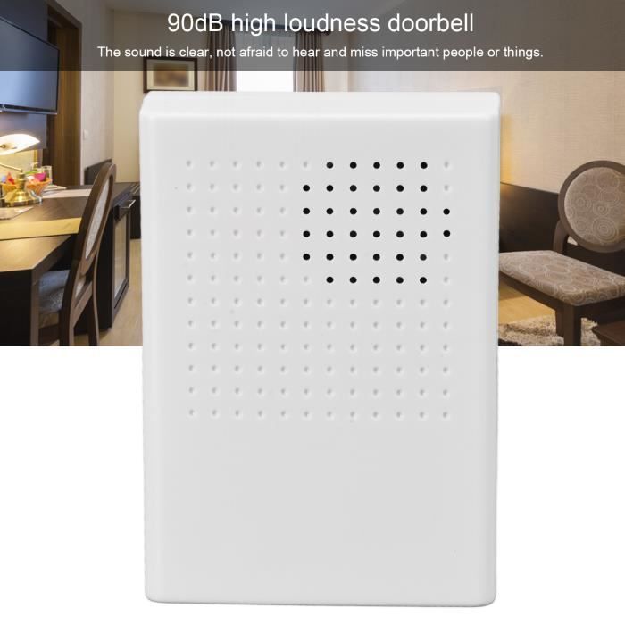 YOSOO Sonnette filaire Sonnette électronique Filaire DC 12V Ding Dong ...