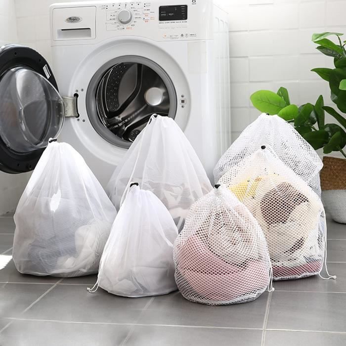 Buanderie - À Linge Sac Machine Laver Filet Lavage Du Mailles Corde ...