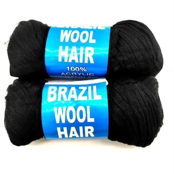 Cheveux en laine brésilienne fibre synthétique ignifuge Cheveux Mèches ...