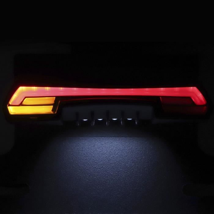 Garosa feu arrière LED de moto Support de plaque d'immatriculation de ...