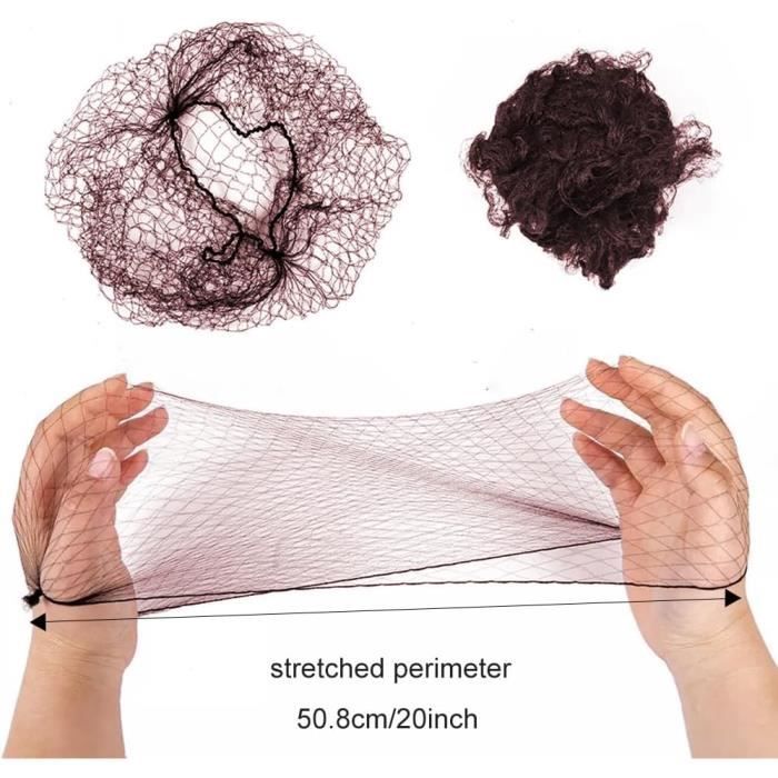 30 Pcs Filet Chignon, Filet Cheveux Invisible Maille De Bord Élastique ...
