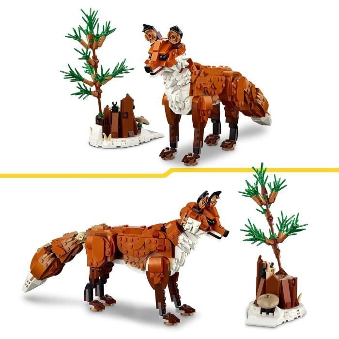 Jouet - LEGO - 31154 - Renard Roux - 3-en-1 - Animaux de la Forêt ...