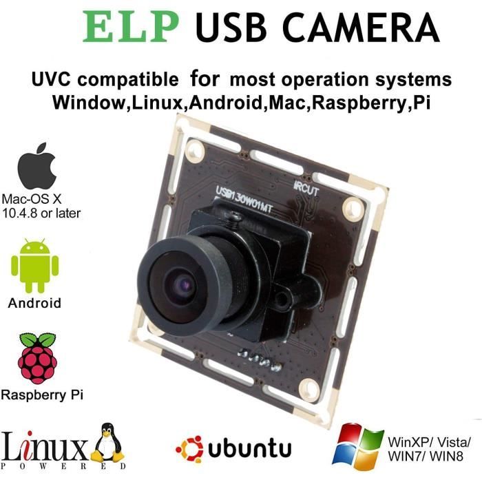 Webcam Windows Hello MOKOSE Caméra USB 4K @ 30 Fps Avec Objectif Manuel ...