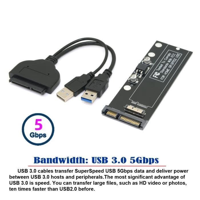 Usb 3.0 À 12 + 6Pin Ssd Hdd À Sata 22Pin Hard Disk Cartridge Drive Pour ...