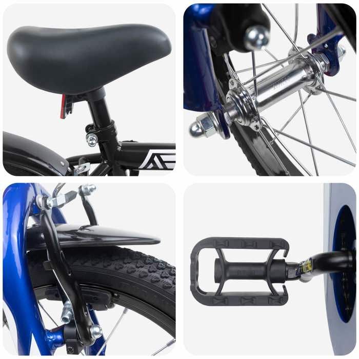 Vélo pour Enfants 16 Pouces pour 4-6 ans - vidaXL - acier - noir ...