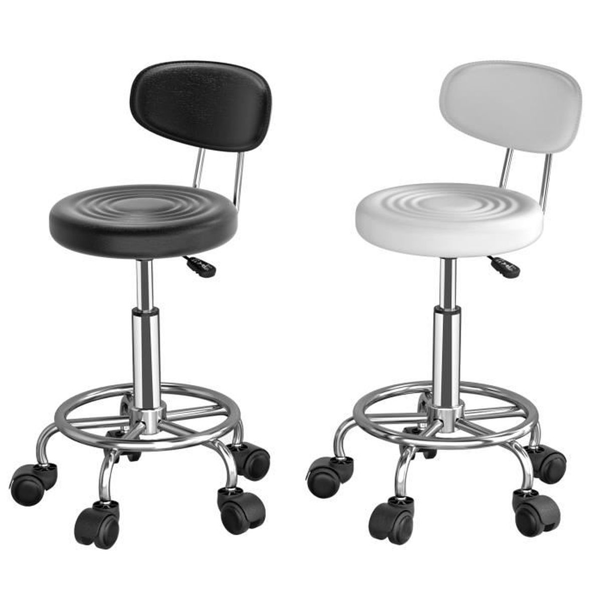 Tabouret à roulettes tabouret pivotant, tabouret roulant peut être ...
