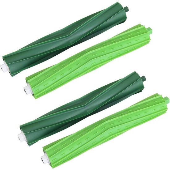 Lot de 4 brosses en caoutchouc multi-surfaces, accessoires d'aspirateur pour iRobot Roomba E5 E6 ...