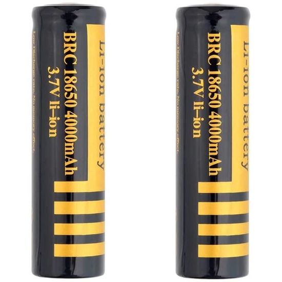 Piles 18650 Piles Rechargeables ICR 18650 3.7V li-ION 4000Mah Haute ...