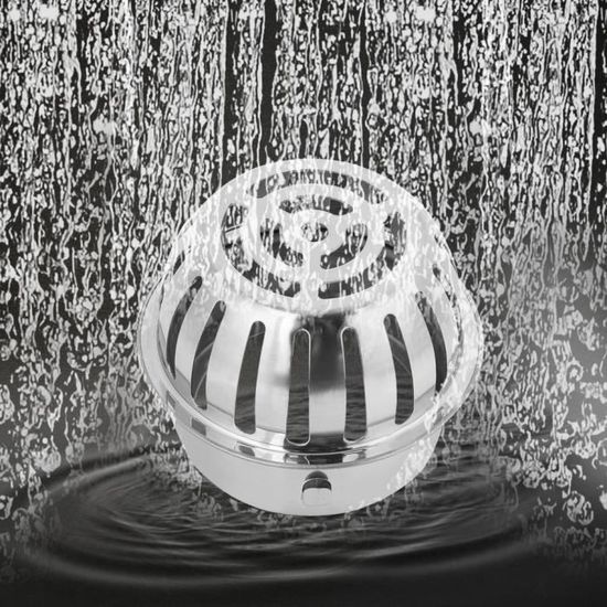 Drain de sol rond en acier inoxydable GOTOTOP pour balcon et cour ...