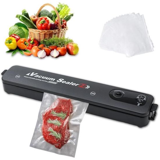 Machine À Emballer Sous Vide Avec 10 Sacs Sous Vide Pour Aliments Secs ...