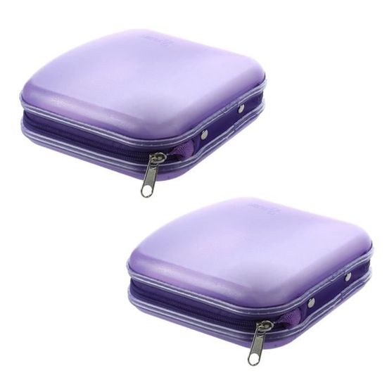2X Rangement Classeur Pochette Etui Boite Sac Sacoche Plastique 40 CD ...
