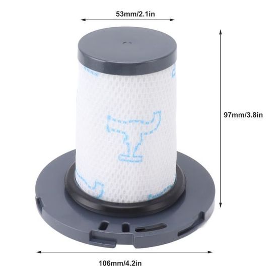 Filtres Aspirateur Robot 2 Pièces de Remplacement de Filtre pour ...