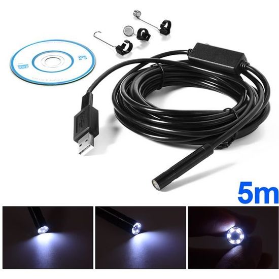 Endoscope USB XCSOURCE - Caméra d'inspection 2MP 8.5mm 5M pour ...