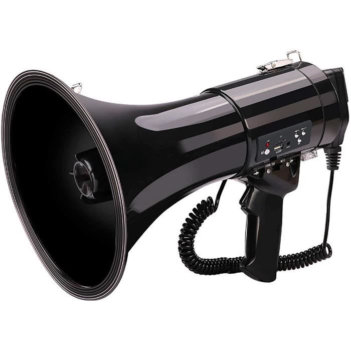 Mégaphone-mégaphone Portable de 50 W avec sirène acclamantPuissant et ...