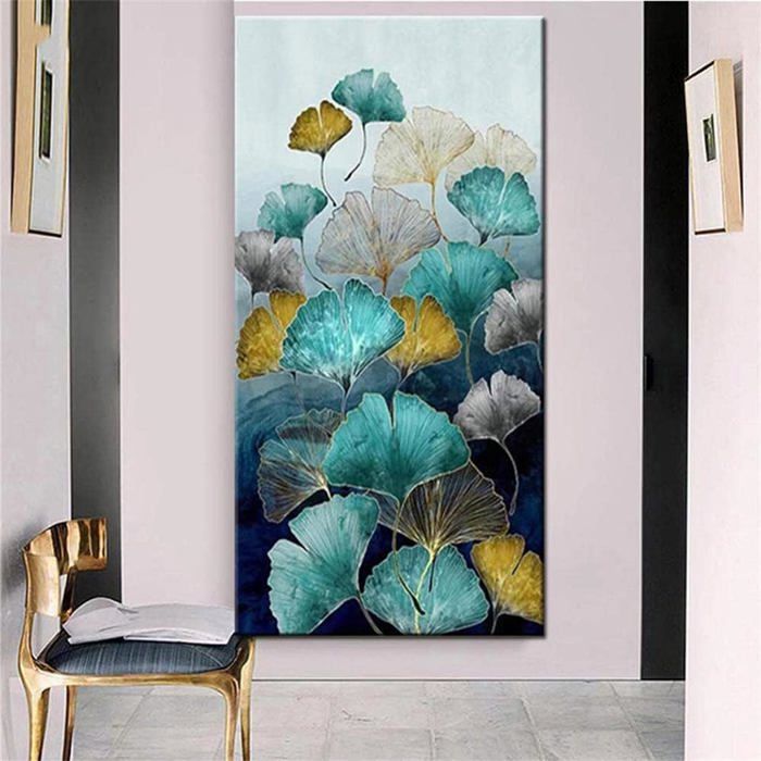 Broderie Diamant Kit Complet Feuilles Vertes,5D Diamond Painting Grand ...
