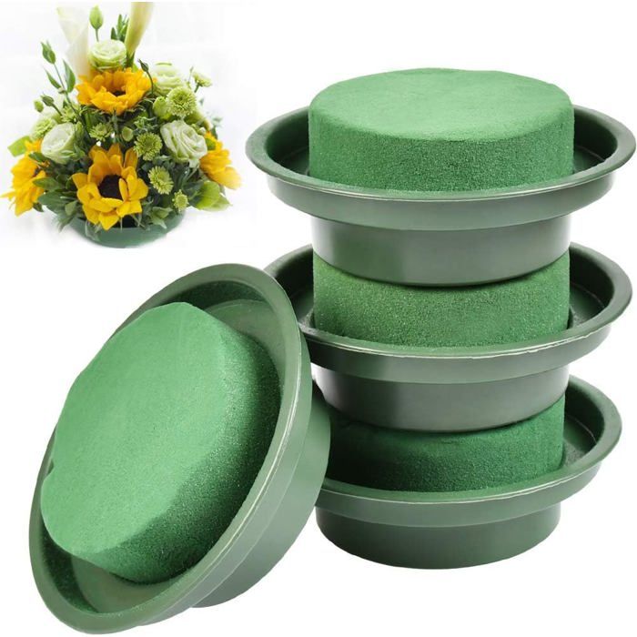 4Pcs Mousse Florale Blocs Éponge Enfichable pour Arrangements Floraux ...
