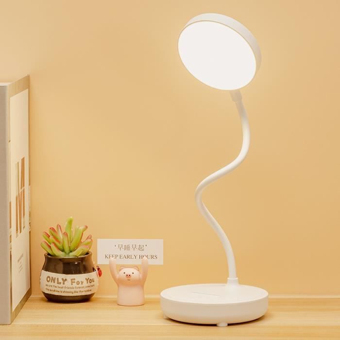 Lampe de Bureau LED Sans fil Rechargeable USB Batterie, Tactile ...