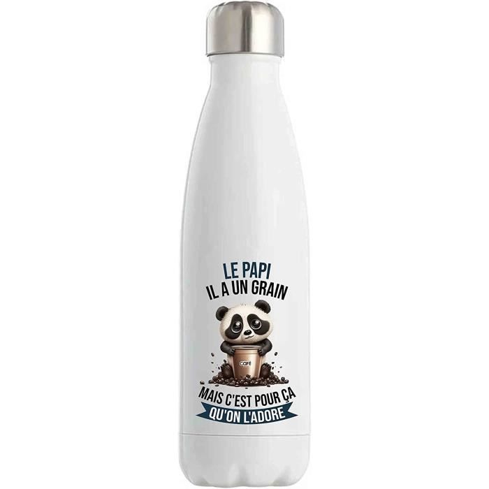 Bouteille Isotherme Le Papi Panda Café |Idée Gourde Cadeau Travail ...