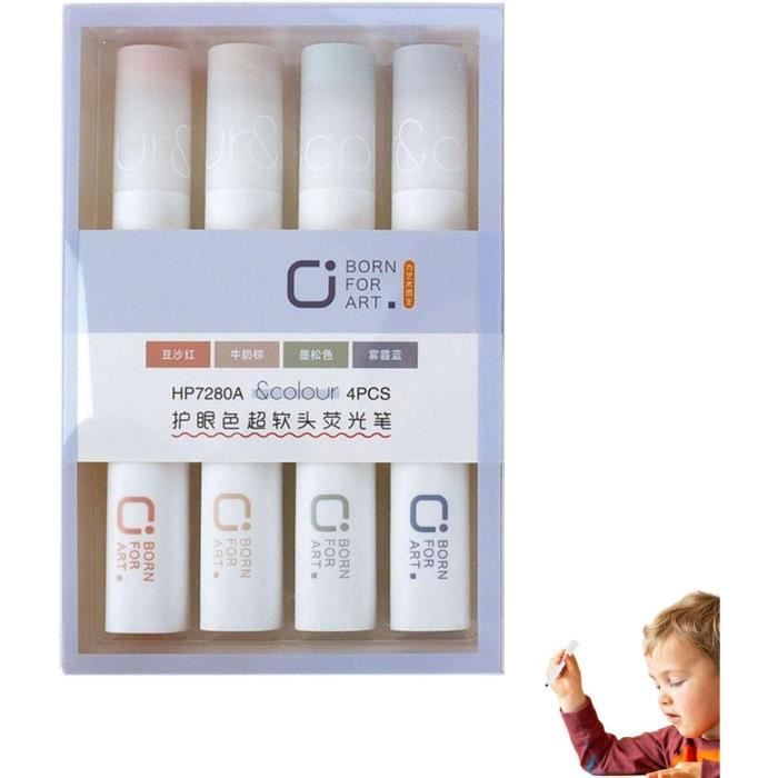 Surligneurs Mignons,Stylos Surligneurs Esthétiques, 4 Stylos Marqueurs ...