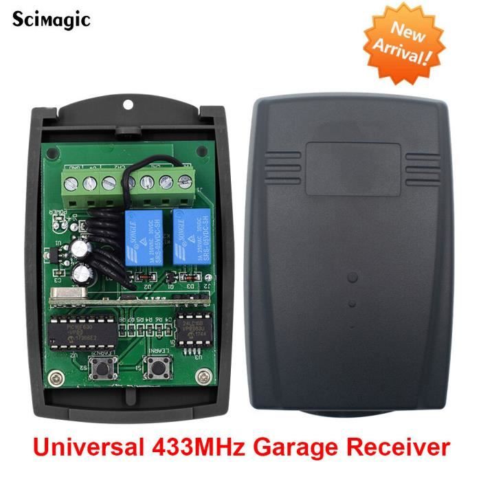 Télécommande Récepteur - SCS SENTINEL - 2CH - 12V/24V - 433MHz - Universel - Cdiscount Bricolage