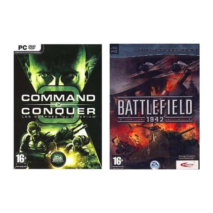 Mindscape - Pack 2 jeux Command & Conquer 3 et Battlefield 1942 - PC ...