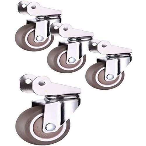 Roues à roulettes pivotantes roulettes de roulettes 1.5in 2in roulettes ...