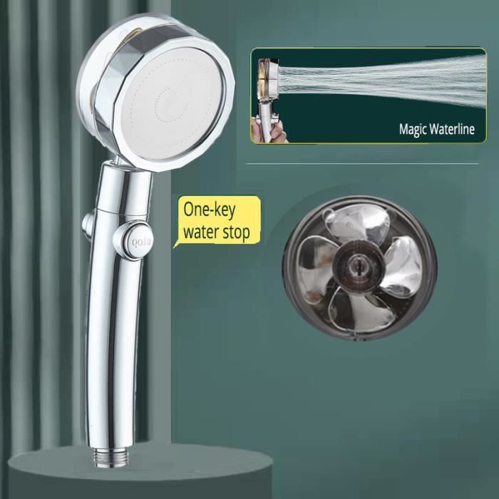 Sanitaire Salle De Bain Pommeau De Douche à Hélice Rotative 360