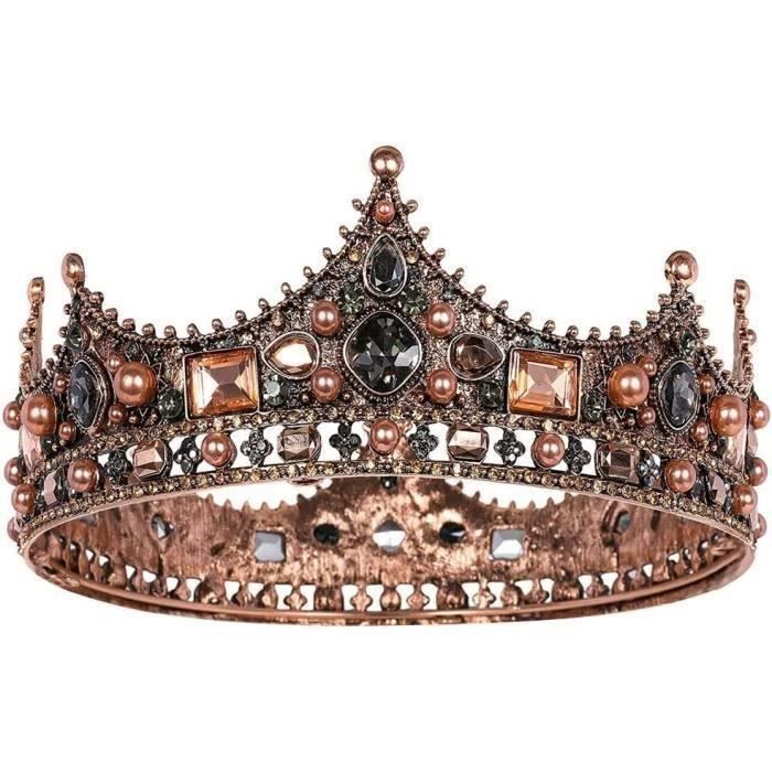 Couronne pour avec fleur en cristal Style baroque Vintage Strass ...