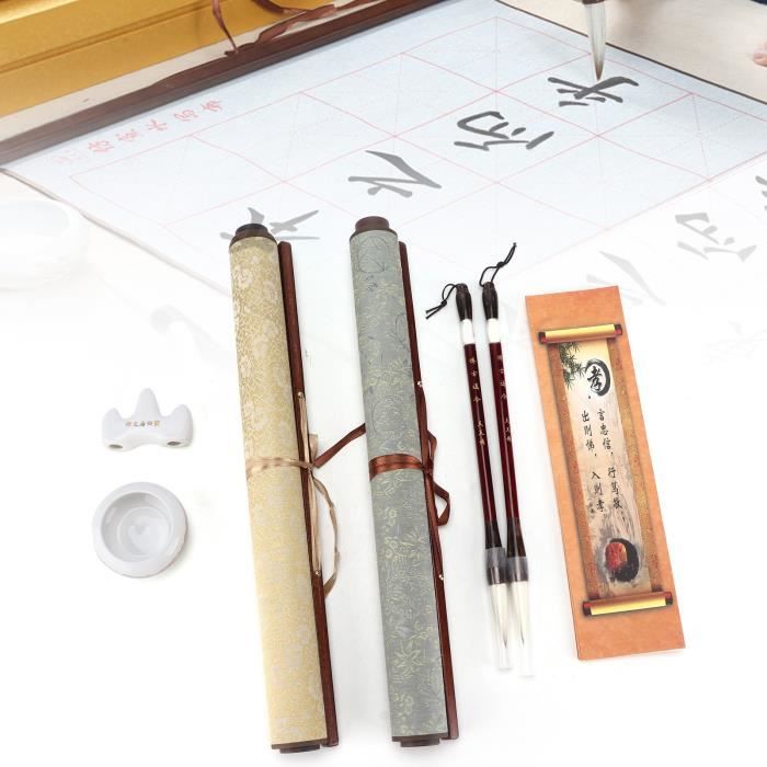 COC-7542325433376-ensemble de pinceaux chinois Ensemble de Calligraphie ...