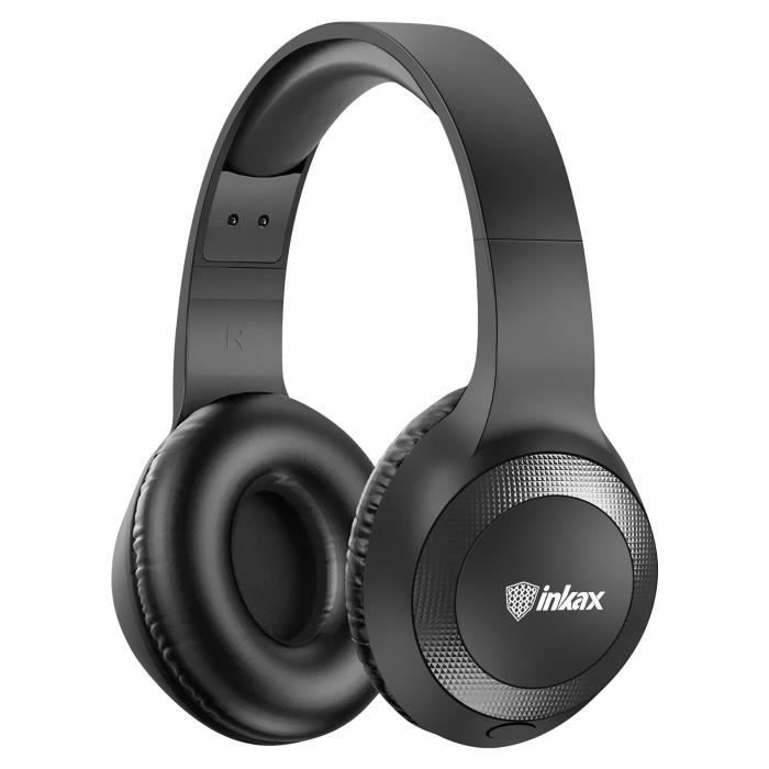 Casque Bluetooth - Inkax - Pliable - Microphone Intégré - Autonomie 6 ...