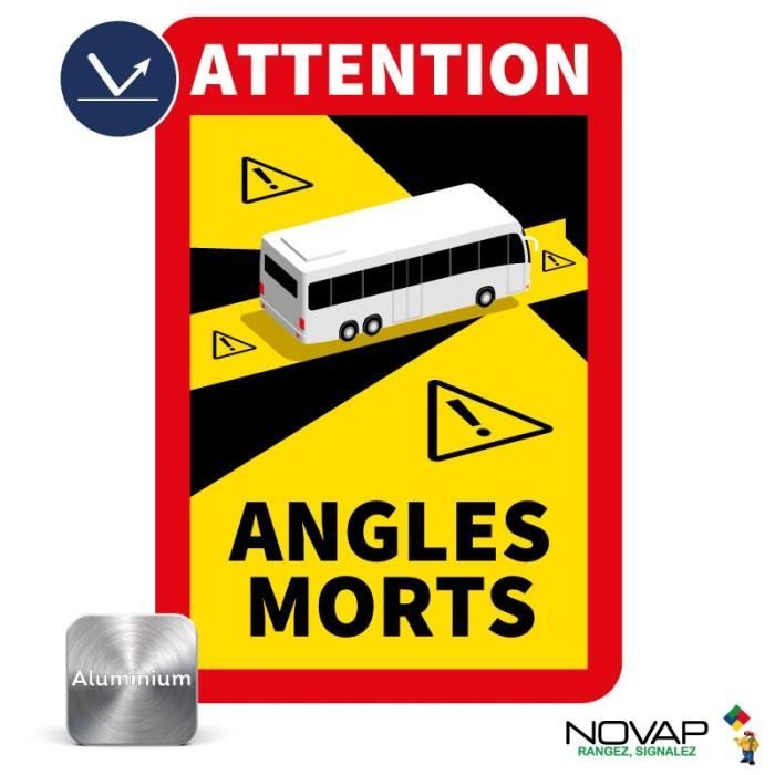 Panneau Angles morts pour bus - Alu 250 x 170 mm - Classe 1 - 4016030 ...