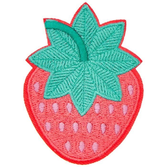 Écusson thermocollant - Fraise - 5 x 6,8 cm - Cdiscount Beaux-Arts et ...