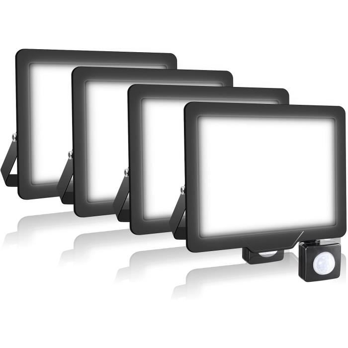 4 Pièces 30W Lampe De Sécurité Projecteur À Led Avec Détecteur De ...