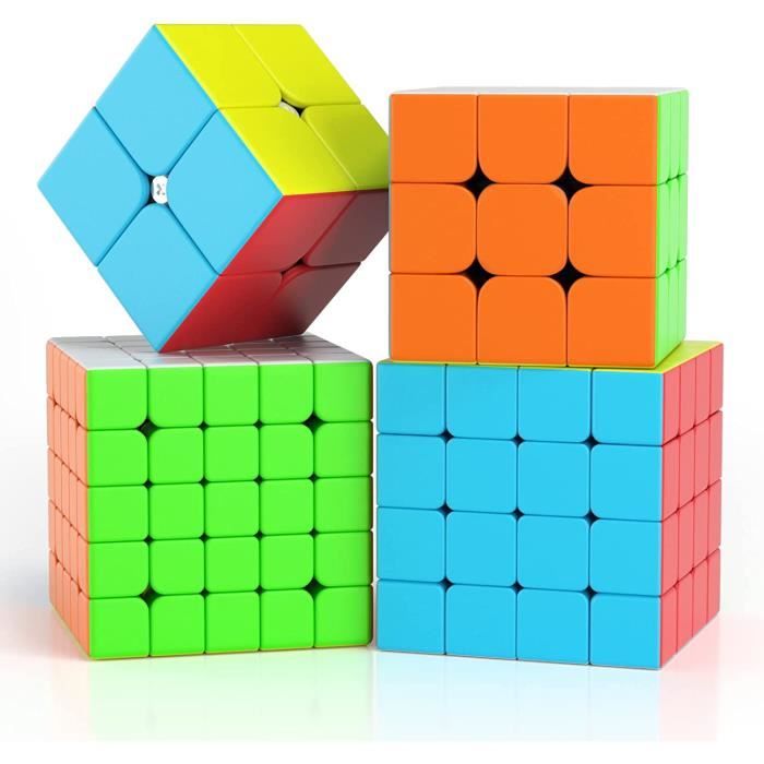 ROXENDA Speed Cube Ensemble 2x2 3x3 4x4 5x5 Cube Magique Brillant sans ...