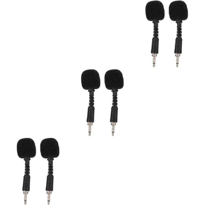 6 Pièces Mini Microphone Microphone De Diffusion En Direct Microphone ...