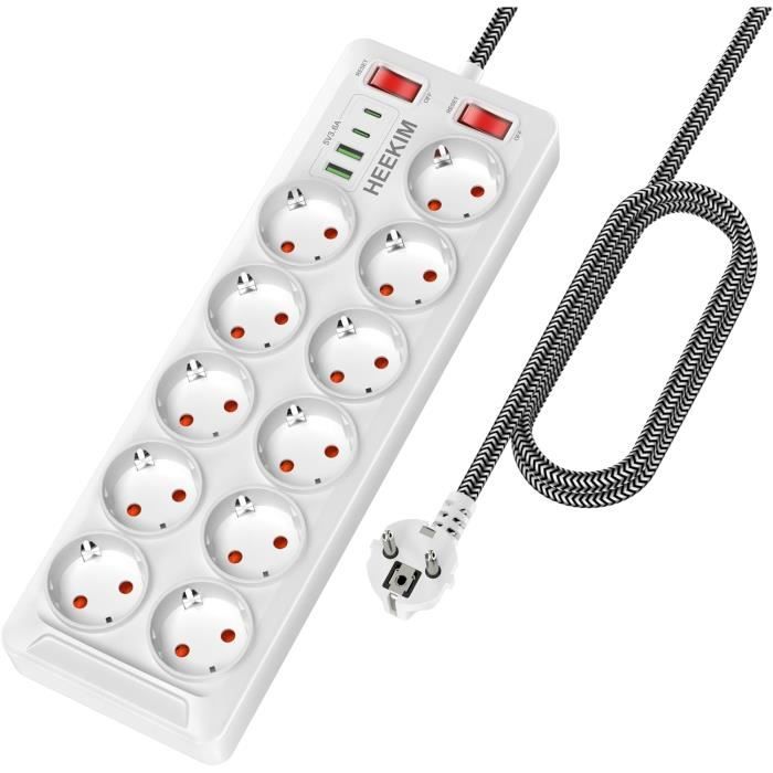 Multiprise Prises, Multiprise Usb, Multiprise 11 Prises Avec 2 Ports ...