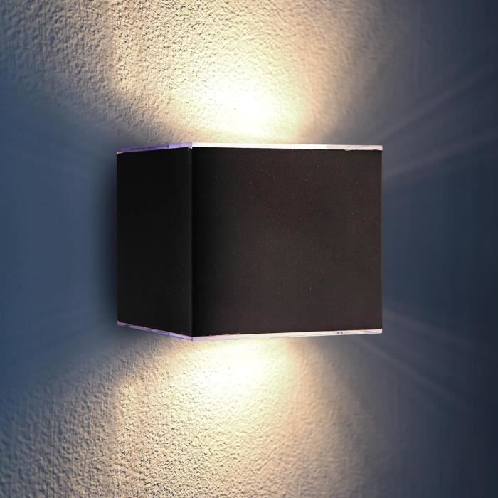 Applique Murale Exterieur Solaire Led, Lampe À Double Luminaire ...