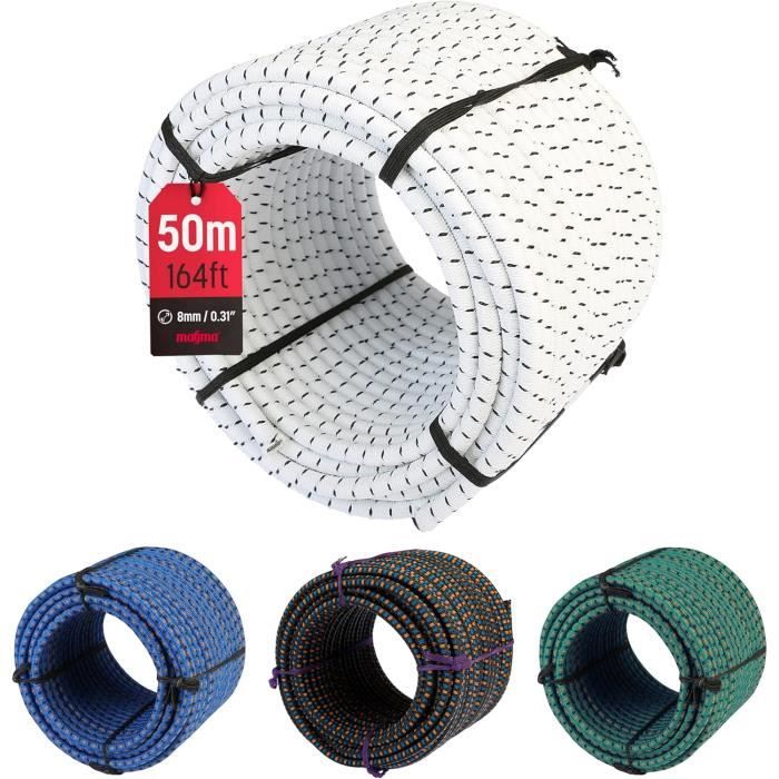 Rouleau De Corde Elastique | Diamètre 8 Mm - Sport Nautique, Survie, Voile, Bateau, Camping ...